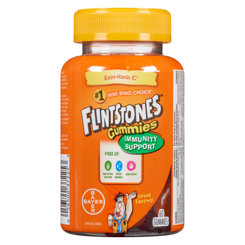 Buy Flintstones Immunity Support Children's Vitamins Gummies 60 Count ...
