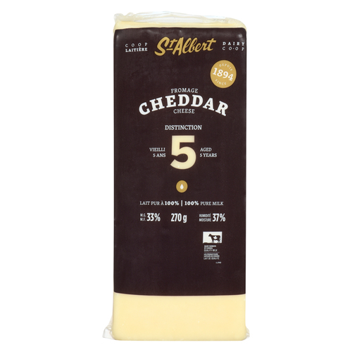 Buy St-Albert Cheese 5 Year Distinction Cheddar White Cheese 270 g ...