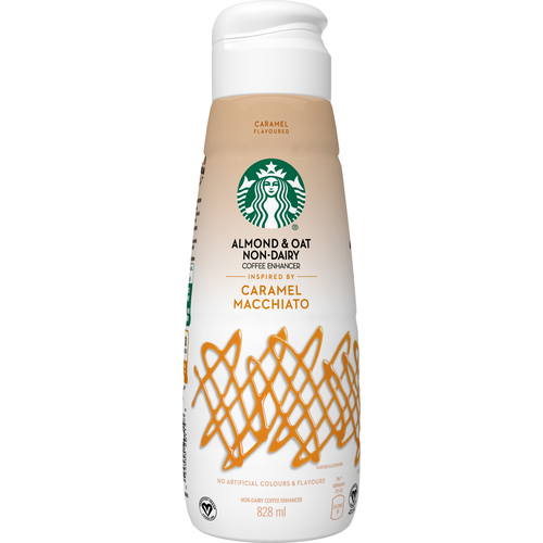 Buy Starbucks Non-Dairy Creamer Almond & Oat Caramel Macchiato 828 ml ...