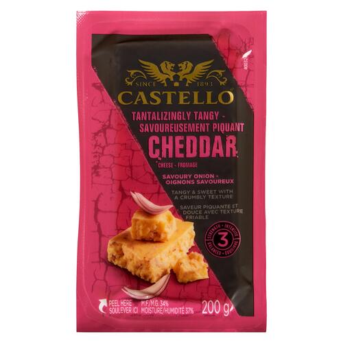 Buy Castello Cheddar Cheese Savoury Onion 200 g | Sobeys Inc.