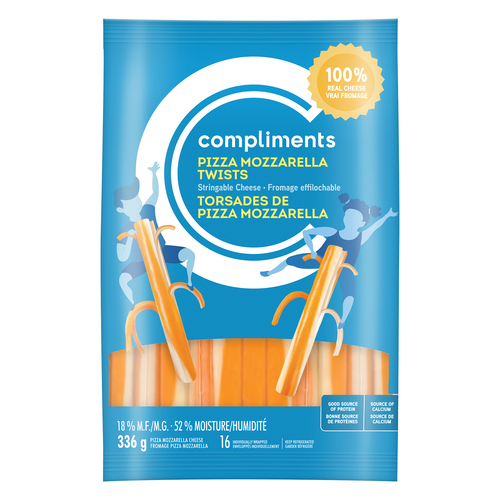 Buy Compliments Cheese Strings Pizza Mozzarella Twist 336 g | Sobeys Inc.