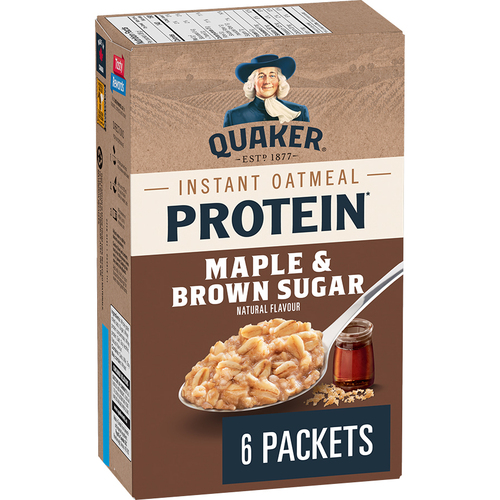 Buy Quaker Instant Oatmeal High Protein Maple & Brown Sugar 228 g ...
