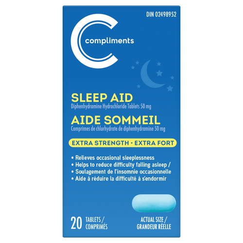 Buy Compliments Sleep Aid Tablets 20 Count | Safeway Canada