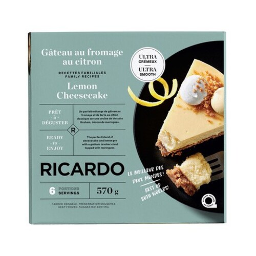 Buy RICARDO Frozen Cheesecake Lemon 570 g | Safeway Canada