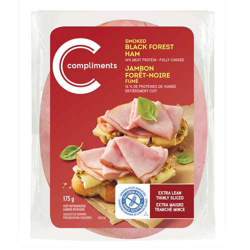 Buy Compliments Gluten-Free Thin Sliced Meat Smoked Black Forest Ham ...