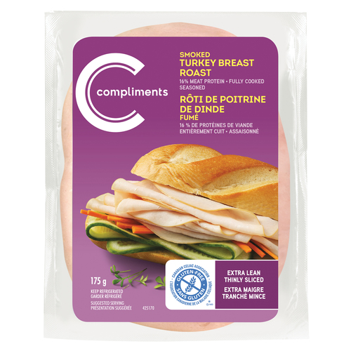 Buy Compliments Extra Lean Smoked Turkey Breast Thinly Sliced Meat 175 ...