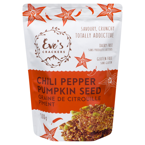 Buy Eve's Crackers Pumpkin Seed Chili Pepper 108 g | Sobeys Inc.