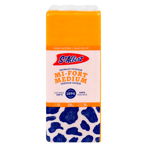 Buy St-Albert Cheese Color Cheddar Cheese Medium 270 g | FreshCo