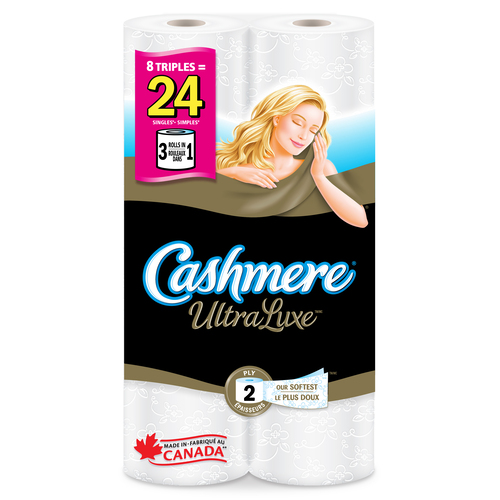 Buy Cashmere Toilet Paper Ultraluxe 2-Ply 8 Triple Rolls x 198 Sheets ...