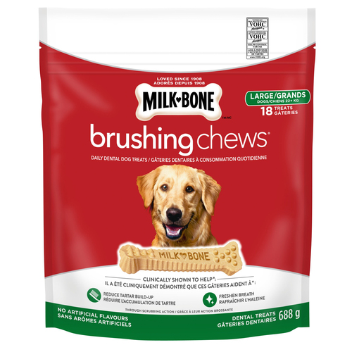 Buy Milk-Bone Dog Treats Brushing Chews Large Breed 18 Pack 688 g ...