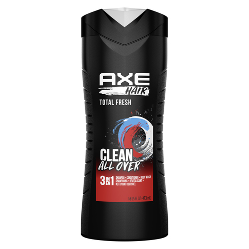Buy Axe 3-In-1 Shampoo Conditioner & Body Wash Total Fresh For Clean ...