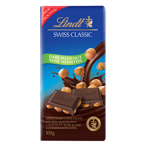 Buy Lindt Swiss Classic Chocolate Bar Dark Hazelnut 100 g | Sobeys Inc.