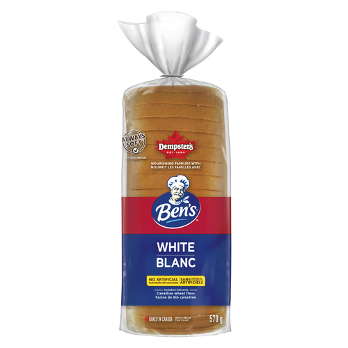 Buy Ben's Holsum White Bread 570 g | Sobeys Inc.