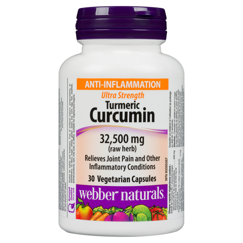 Buy Webber Naturals Anti Inflammation Turmeric Curcumin 30 Capsules ...