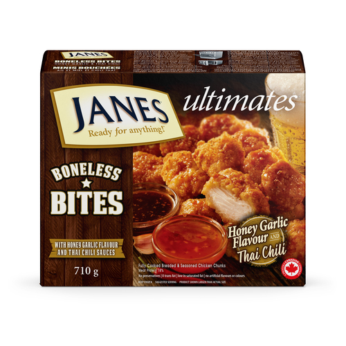 Buy Janes Frozen Boneless Chicken Bites Honey Garlic & Thai 710 g ...