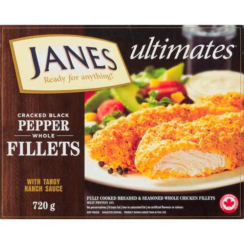 Buy Janes Frozen Whole Chicken Fillet Cracked Black Pepper With Sauce ...