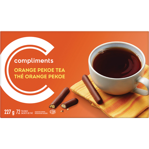 Buy Compliments Tea Orange Pekoe 72 Bags | Sobeys Inc.