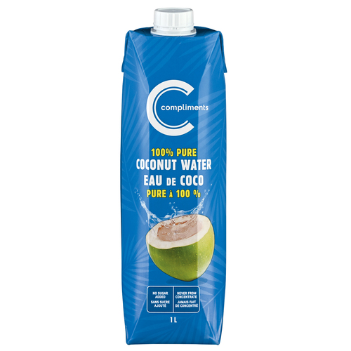 Buy Compliments Coconut Water 100% Pure 1 L | Safeway Canada