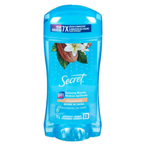 Buy Secret Antiperspirant Fresh Clear Gel Cocoa Butter 73 g | FreshCo