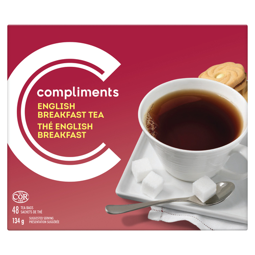 Buy Compliments Tea English Breakfast 48 Bags | FreshCo