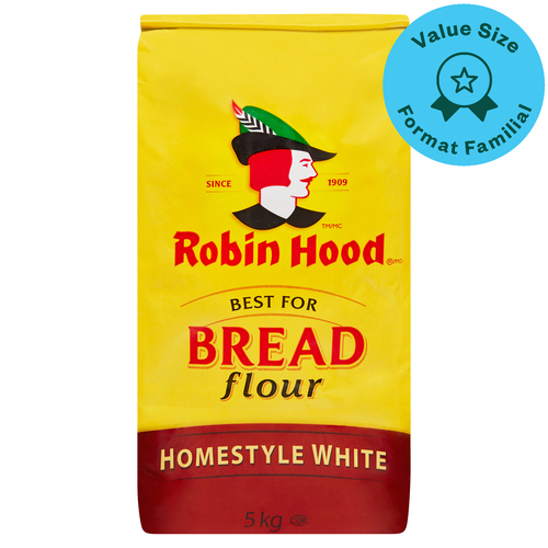 Buy Robin Hood Homestyle White Flour Best For Bread Value Size 5 kg ...
