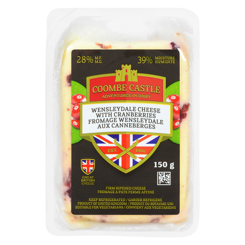 Buy Coombe Castle Wensleydale Creamery Cheese Cranberry 150 g | Safeway ...