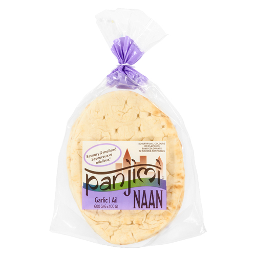 Buy Panjimi Naan Garlic 6 Pack 600 g (frozen) | Safeway Canada