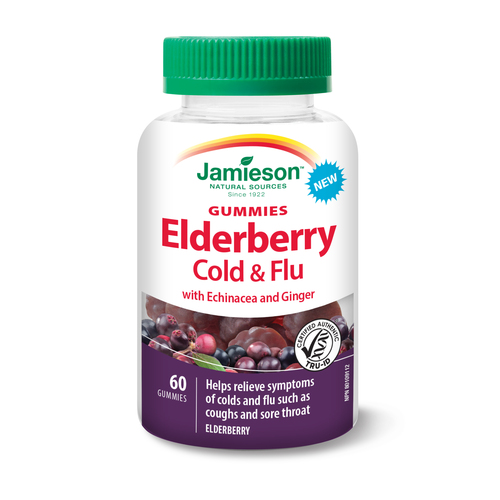 Buy Jamieson Elderberry Cold & Flu Gummies With Echinacea And Ginger 60 ...