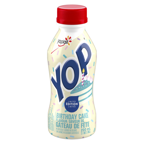 Buy Yoplait Yop 1% Drinkable Yogurt Limited Edition Birthday Cake 200 ...