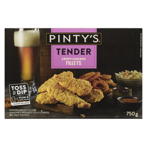 Buy Pinty's Breast Fillets Plum Seasoned Breaded Fully Cooked Chicken ...