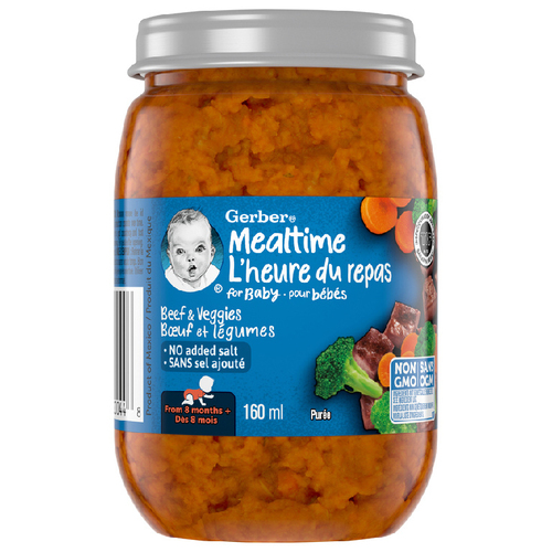 Buy Gerber Puree Jar Beef Vegetable 160 ml | Sobeys Inc.