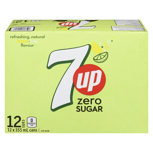 Buy 7Up Zero Sugar Soft Drink 12 x 355 ml (cans) | Safeway Canada