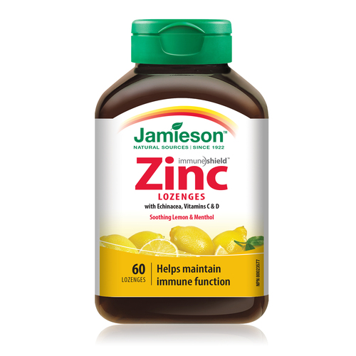 Buy Jamieson Vitamin C & D Zinc Lozenge Soothing Lemon & Menthol 60 ...