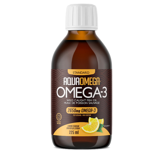 Buy AquaOmega Standard Omega-3 Wild Caught Fish Oil Lemon Flavour 225 ...