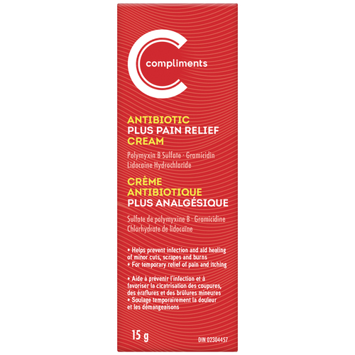 Buy Compliments Antibiotic Cream Plus Pain Relief 15 g | Sobeys Inc.