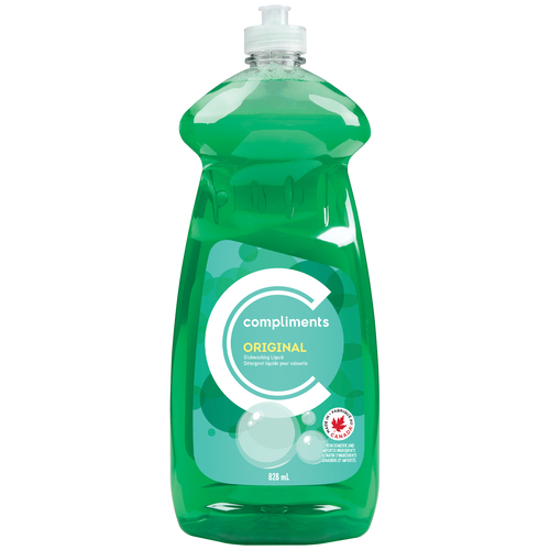 Buy Compliments Dishwashing Liquid Original Green 828 ml | FreshCo